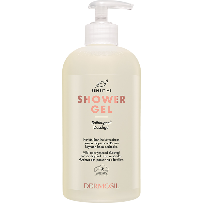 Hajustamaton suihkugeeli kuivalle, herkälle ja atooppiselle iholle - Dermosil