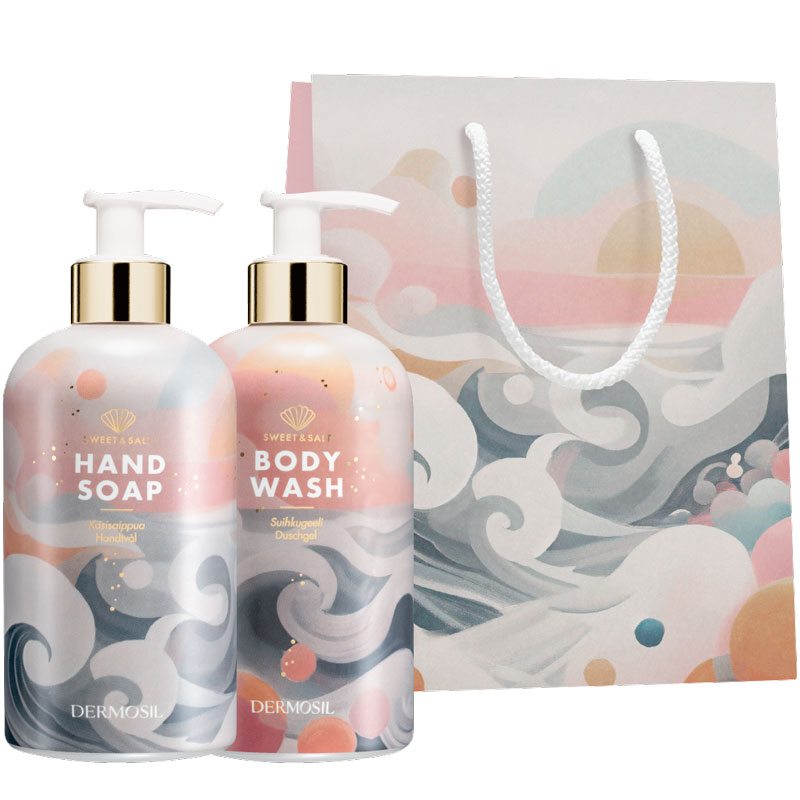 Ihoa hoitavat mineraalit käsi- ja suihkusaippuassa - Dermosil